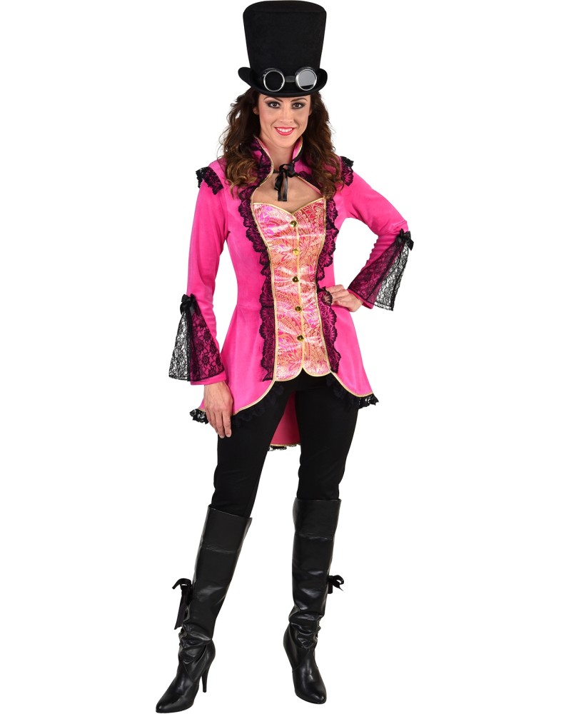 Veste burlesque rose
