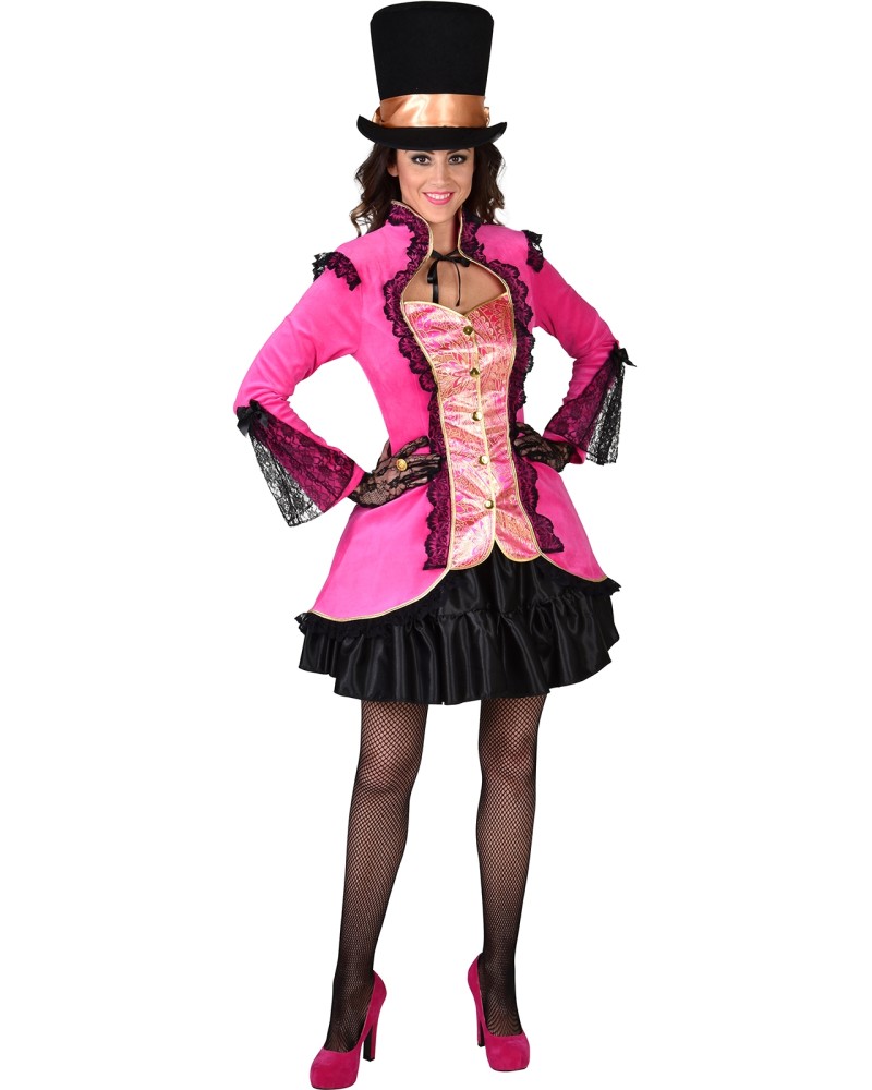 Veste burlesque rose